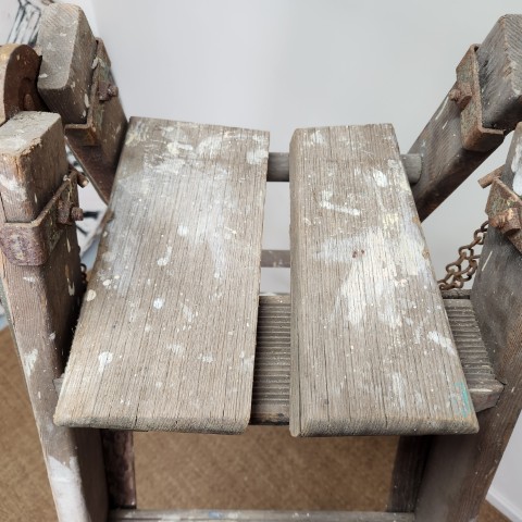 Vintage Timber Ladder by "C. Kennett & Ladder Co." Sydney ...