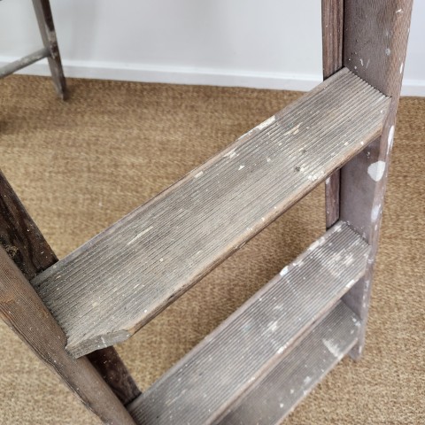 Vintage Timber Ladder by "C. Kennett & Ladder Co." Sydney ...