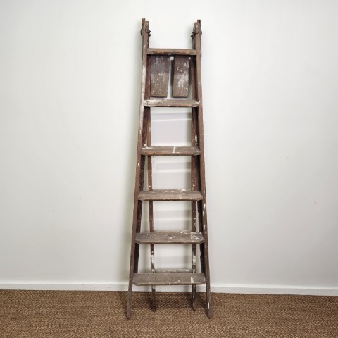 Vintage Timber Ladder by "C. Kennett & Ladder Co." Sydney ...